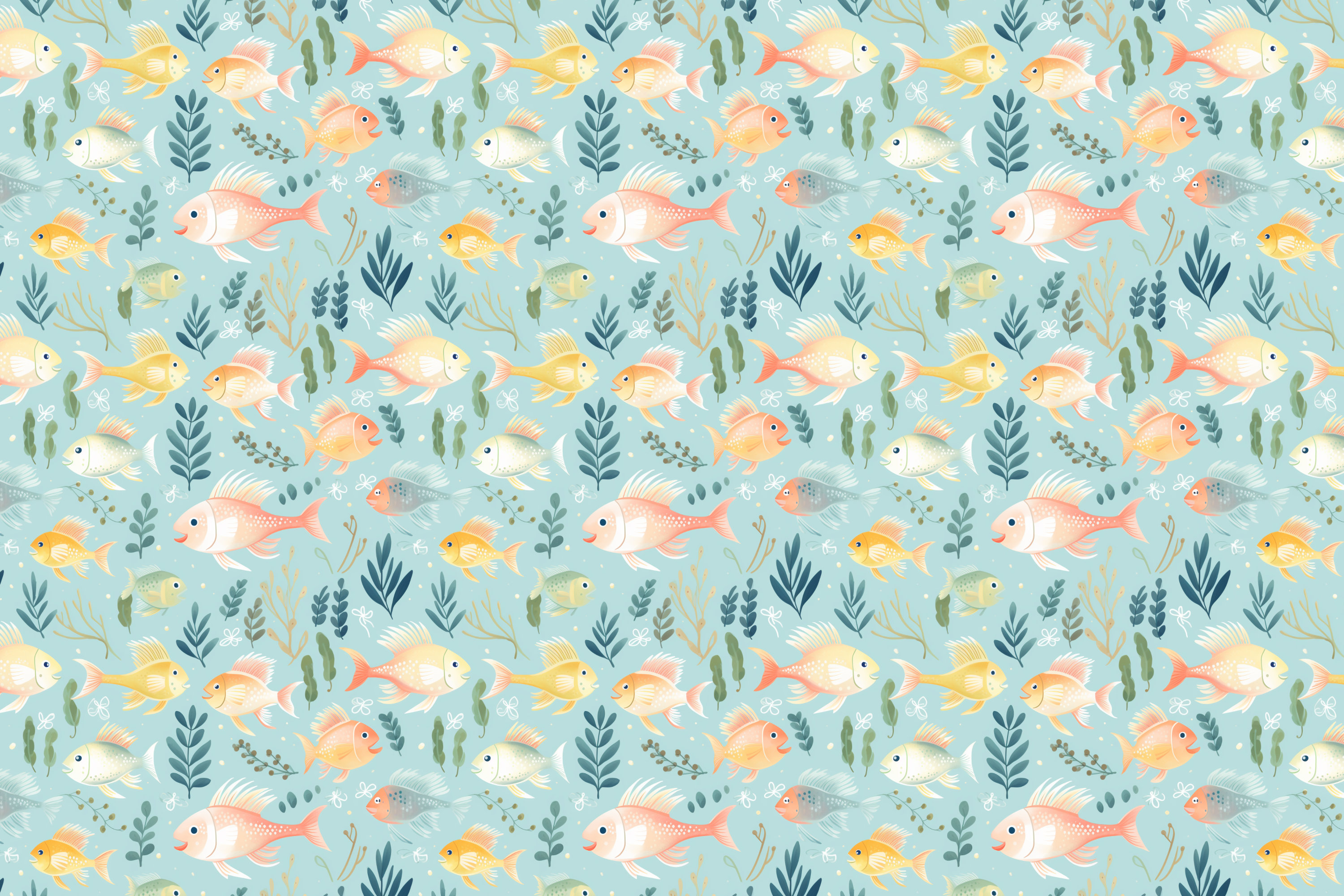 VisionDecor Tropical Fish Bedding | Wayfair