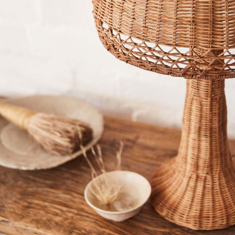 Woven Augusta Rattan Table Lamp | Perigold