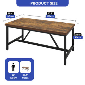 17 Stories Industrial Design Style Multifunctional Dining Table Dining ...