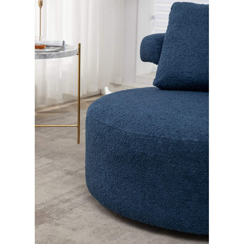 Orren Ellis Chenice Upholstered Swivel Barrel Chair & Reviews | Wayfair