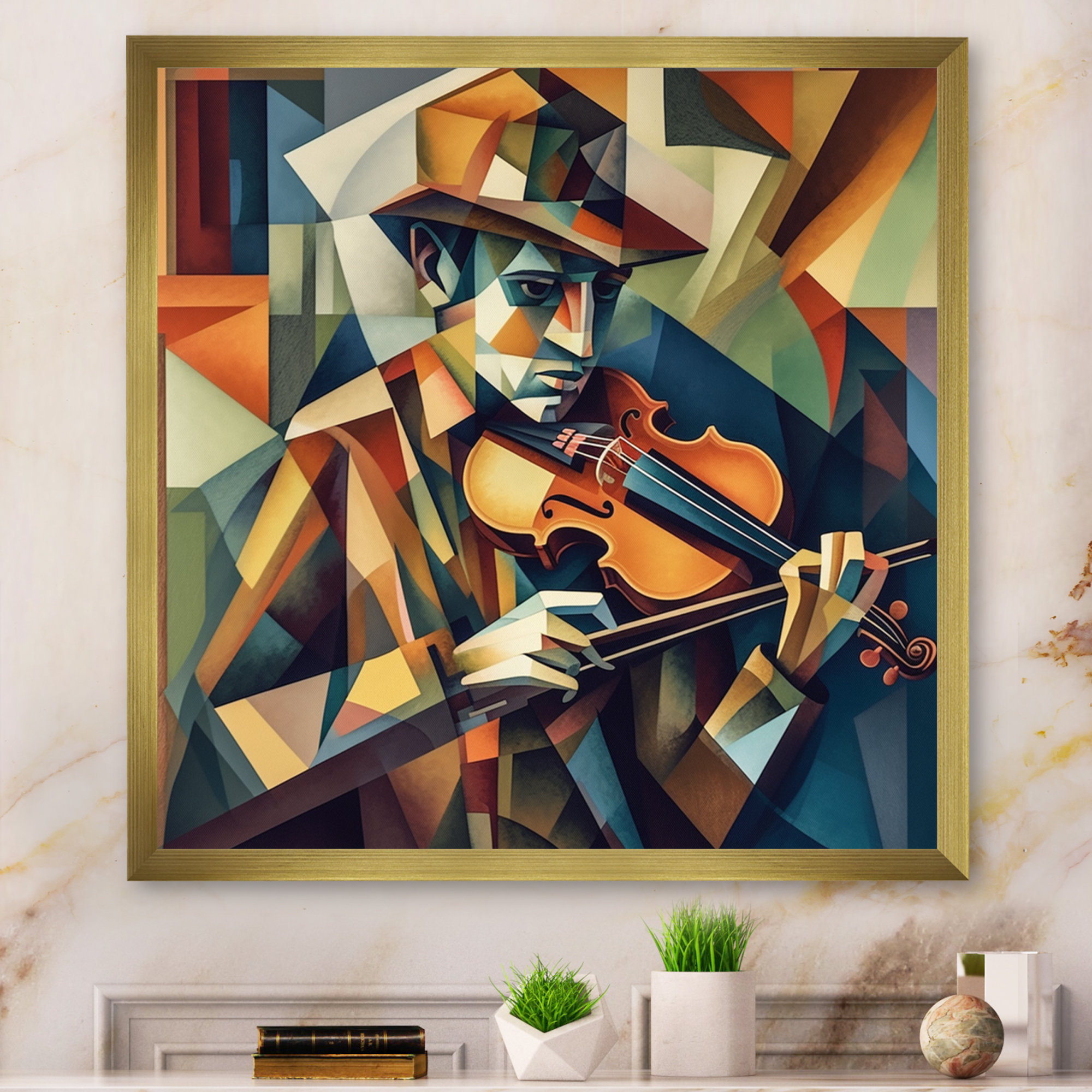 George Oliver The Modern Violinist II - Print on Canvas | Wayfair
