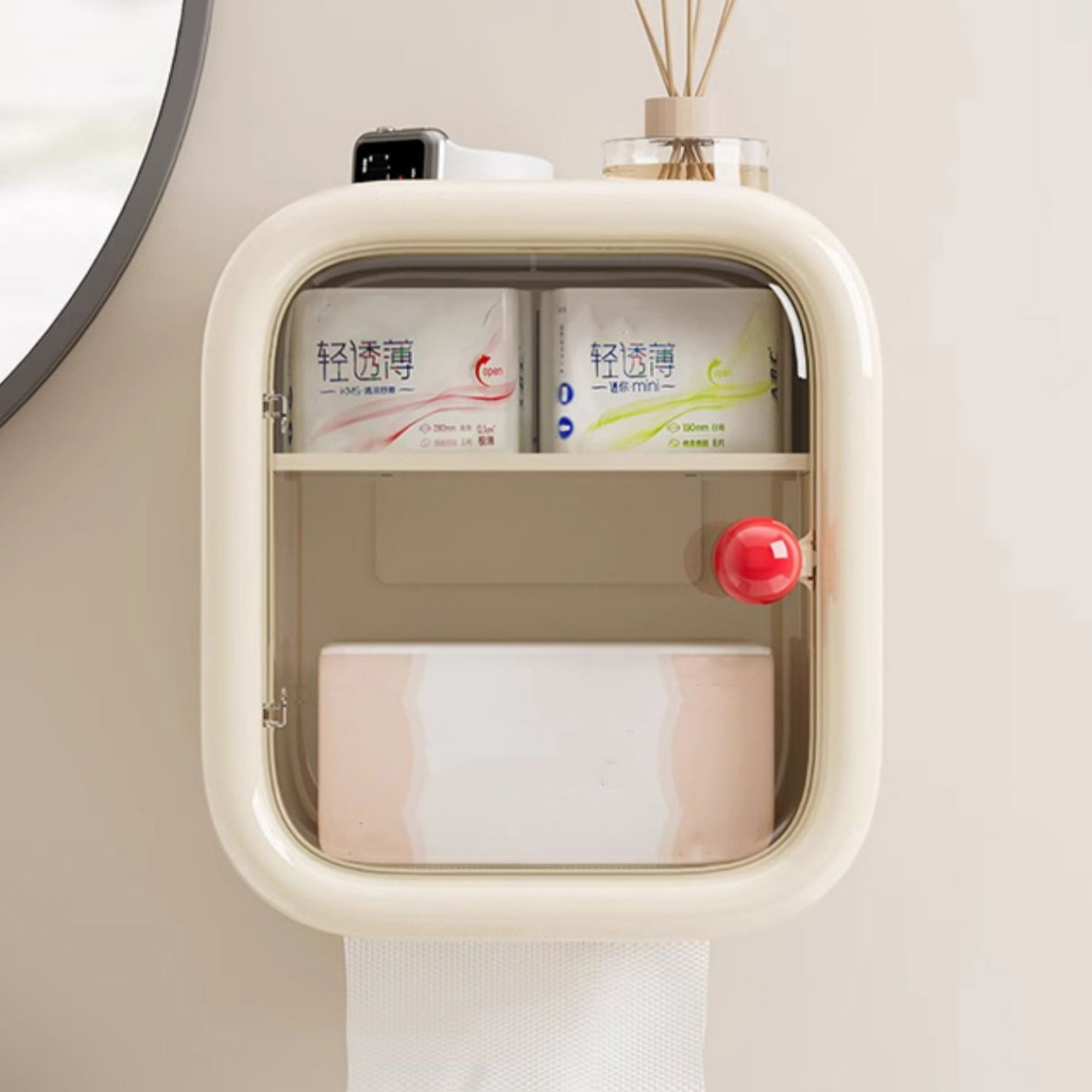 Latitude Run® Dopamine Magnetic Open Cover Tissue Box, No Punching ...