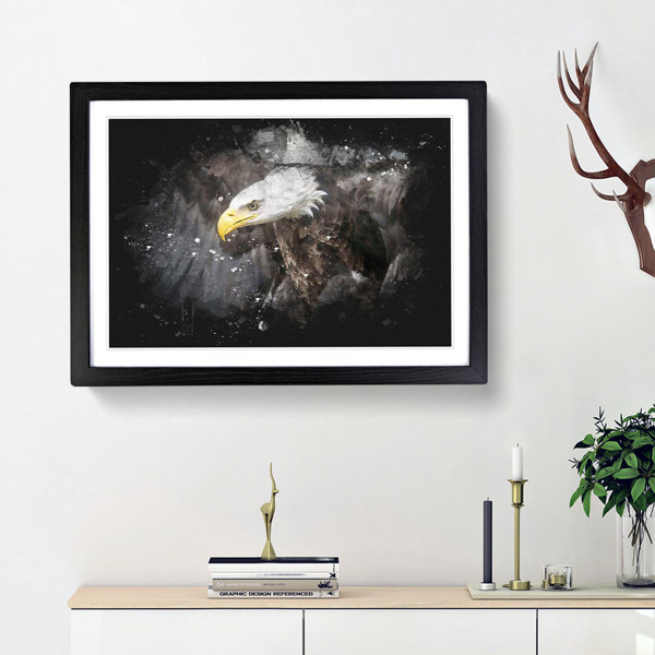 East Urban Home Sketch Of A Golden Eagle - Picture Frame Graphic Art ...