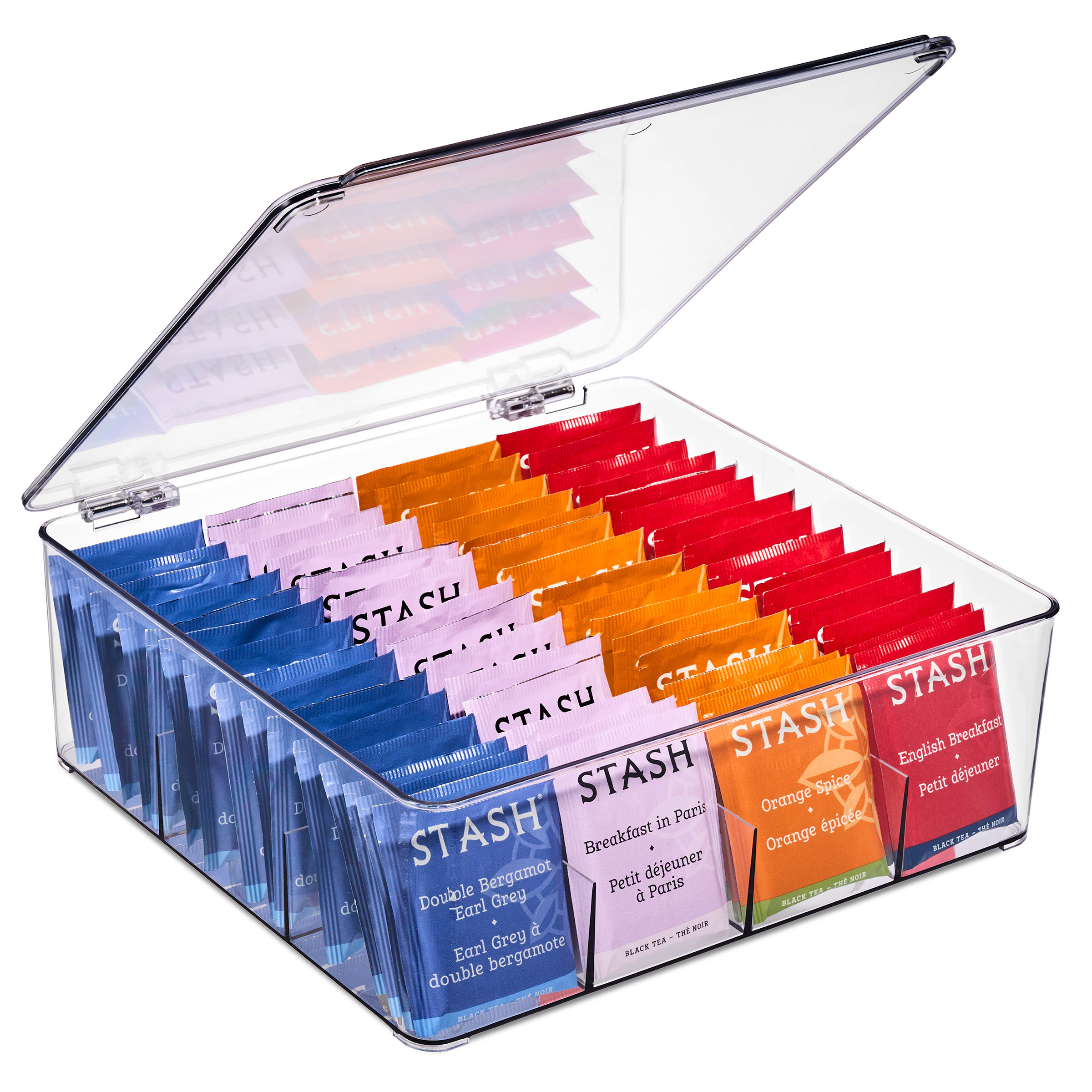 Sorbus Tea Bag Organizer, Stackable Tea Bag Storage Organizer with 12 ...