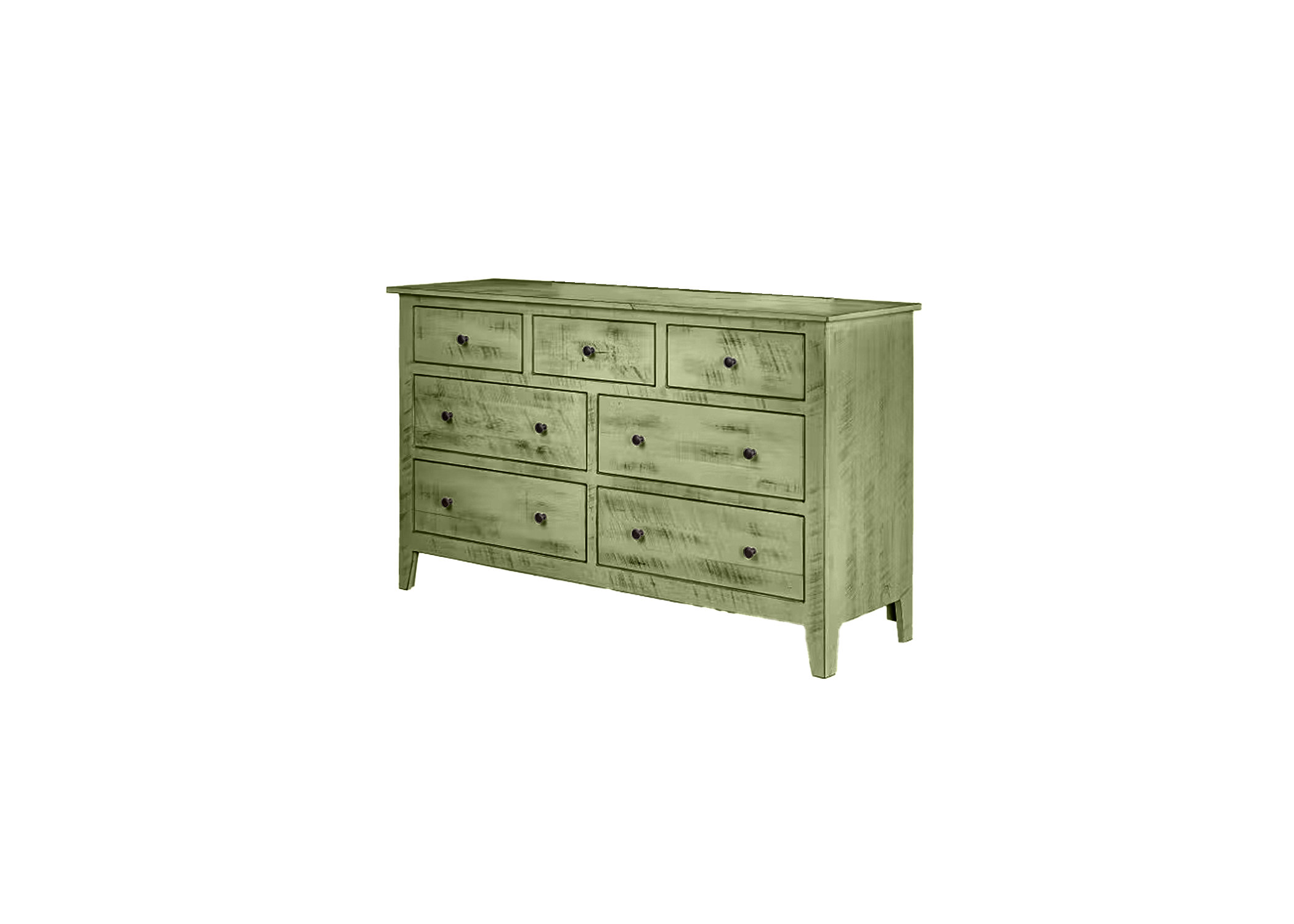 Rosalind Wheeler Farmhouse Solid Wood 7 Drawer Dresser - Wayfair Canada