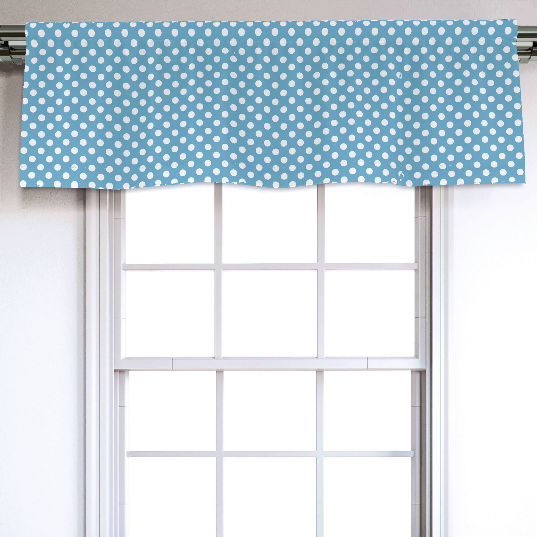 Ambesonne Polka Dots 54" Window Valance | Wayfair