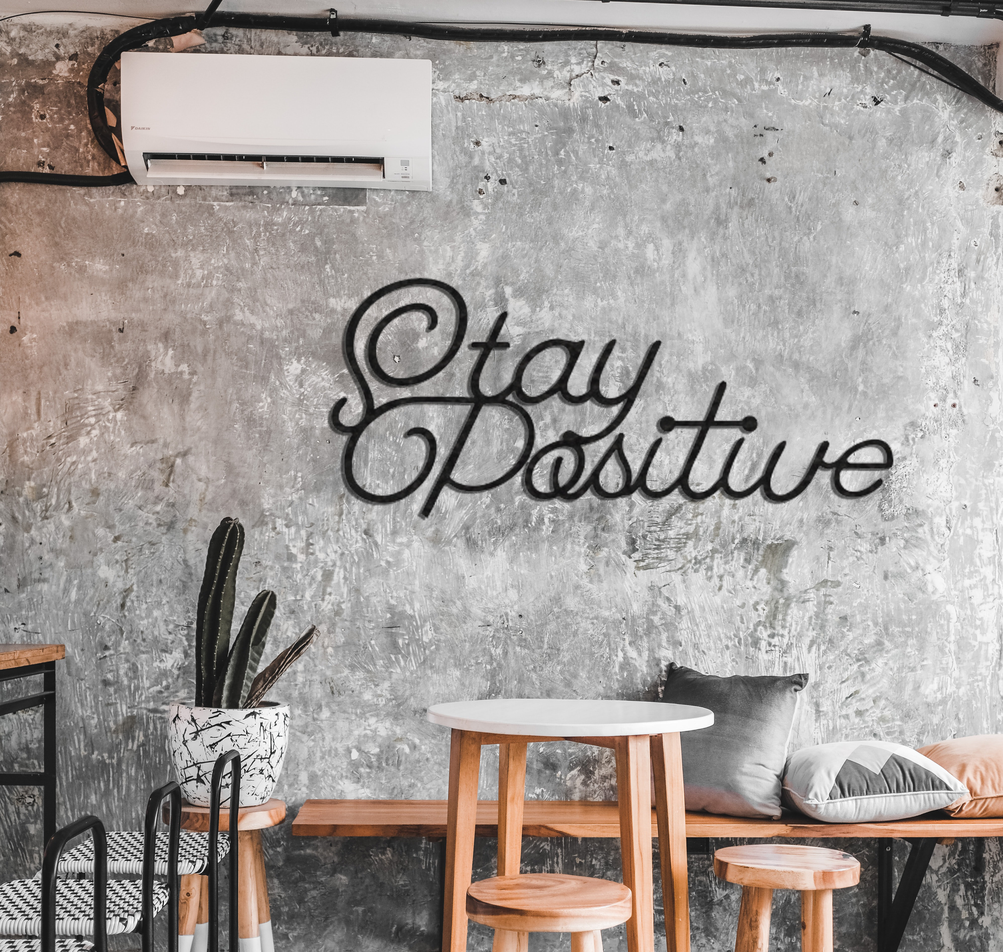 Trinx Stay Positive Wall Décor | Wayfair