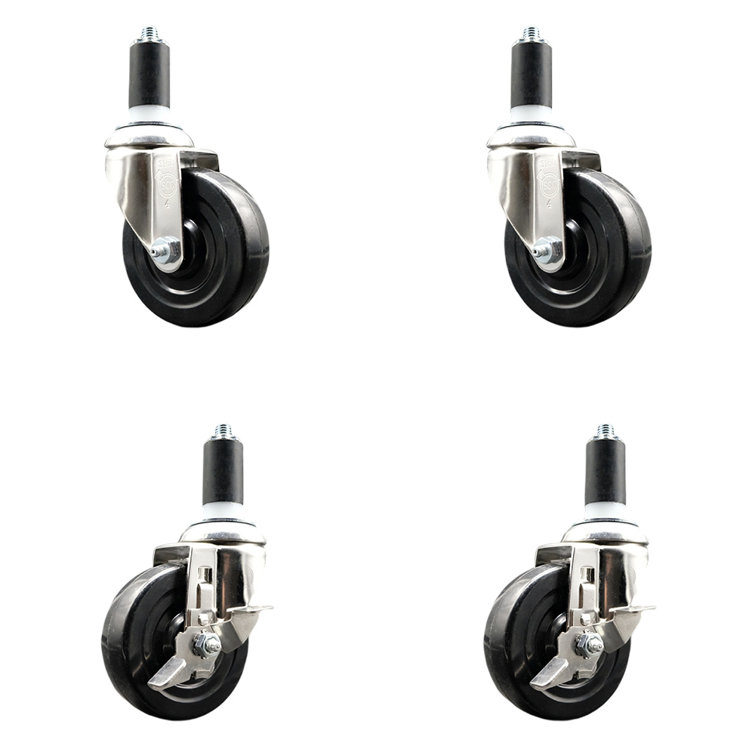 Service Caster Soft Rubber Casters | Wayfair