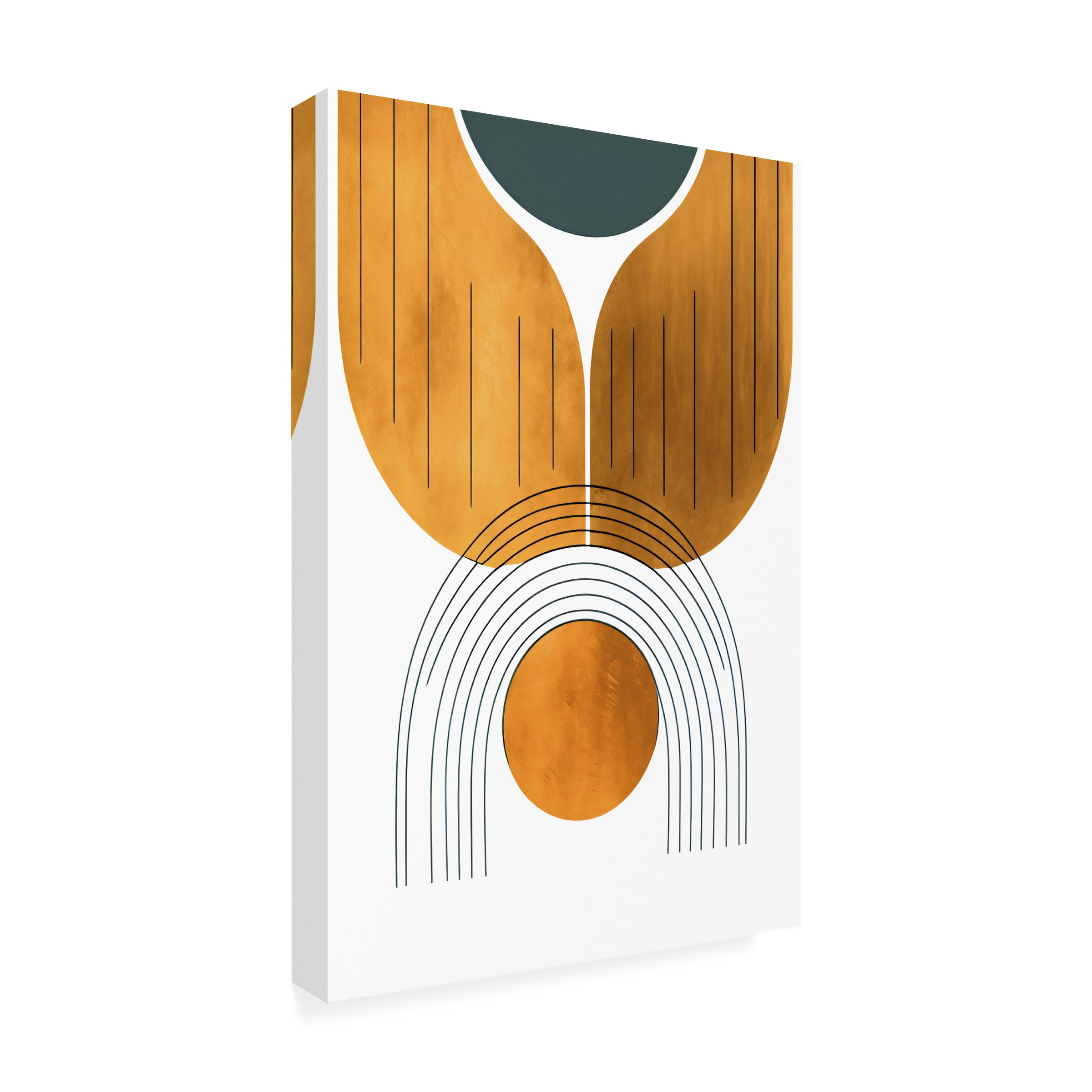 George Oliver Ray Heere Mid Century Abstract Painting 26 Canvas Art ...