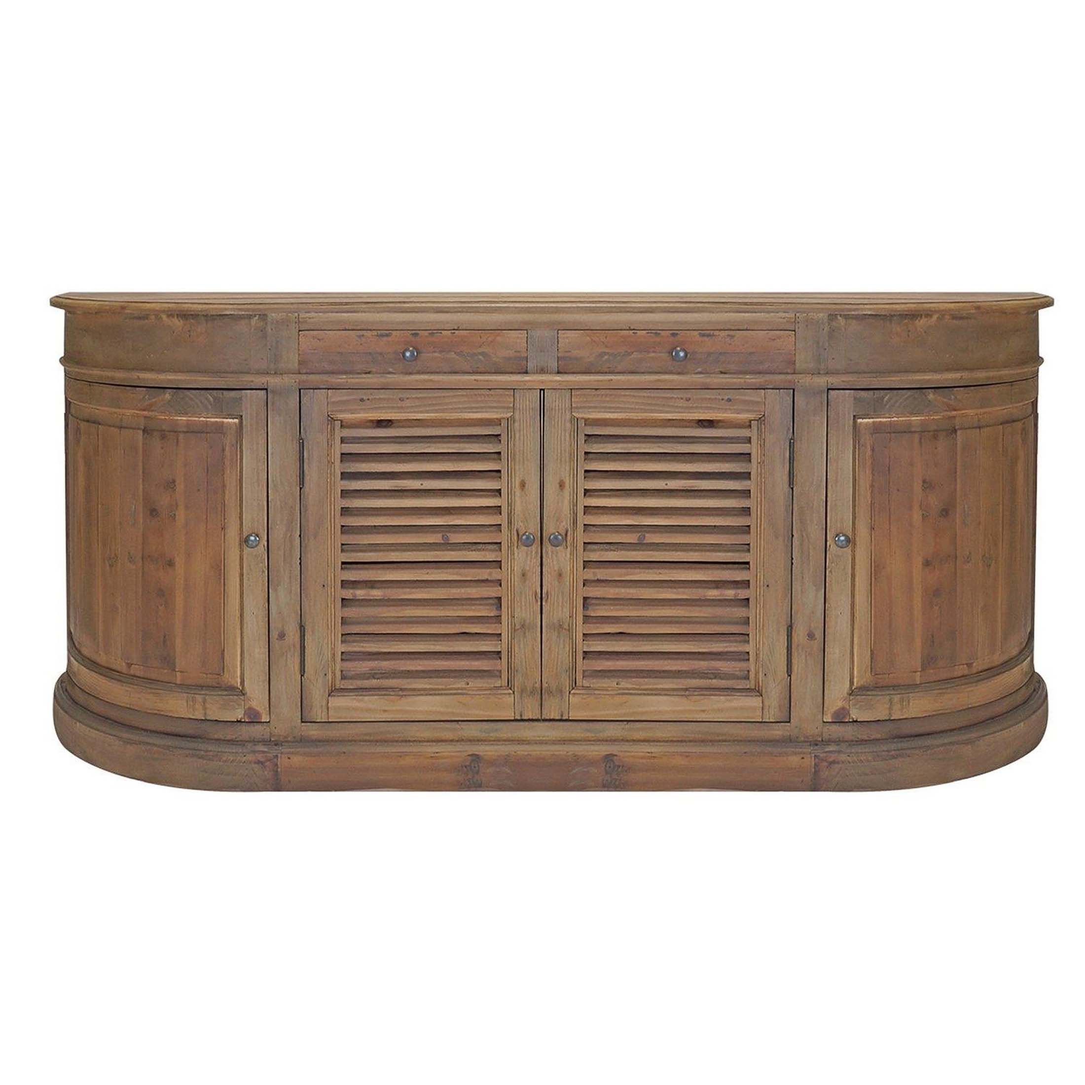 HBI home 70 Inch Sideboard Console Serving Buffet Cabinet, 2 Shuttered ...