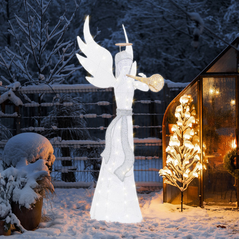 The Holiday Aisle® Christmas Decoration Outdoor Lighted Angel with LED ...