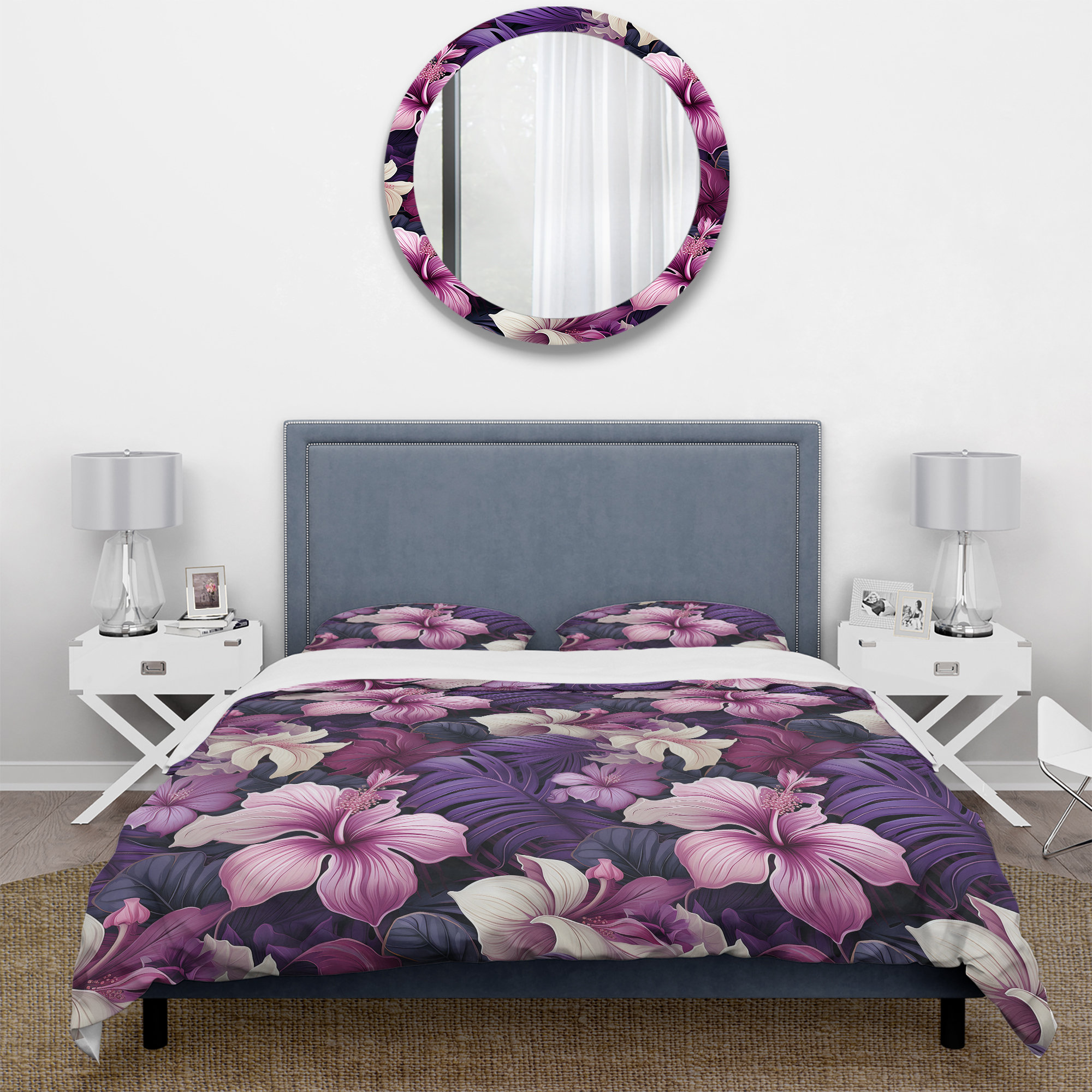 Design Art Twilight Tropics Tropical Pattern Bedding | Wayfair