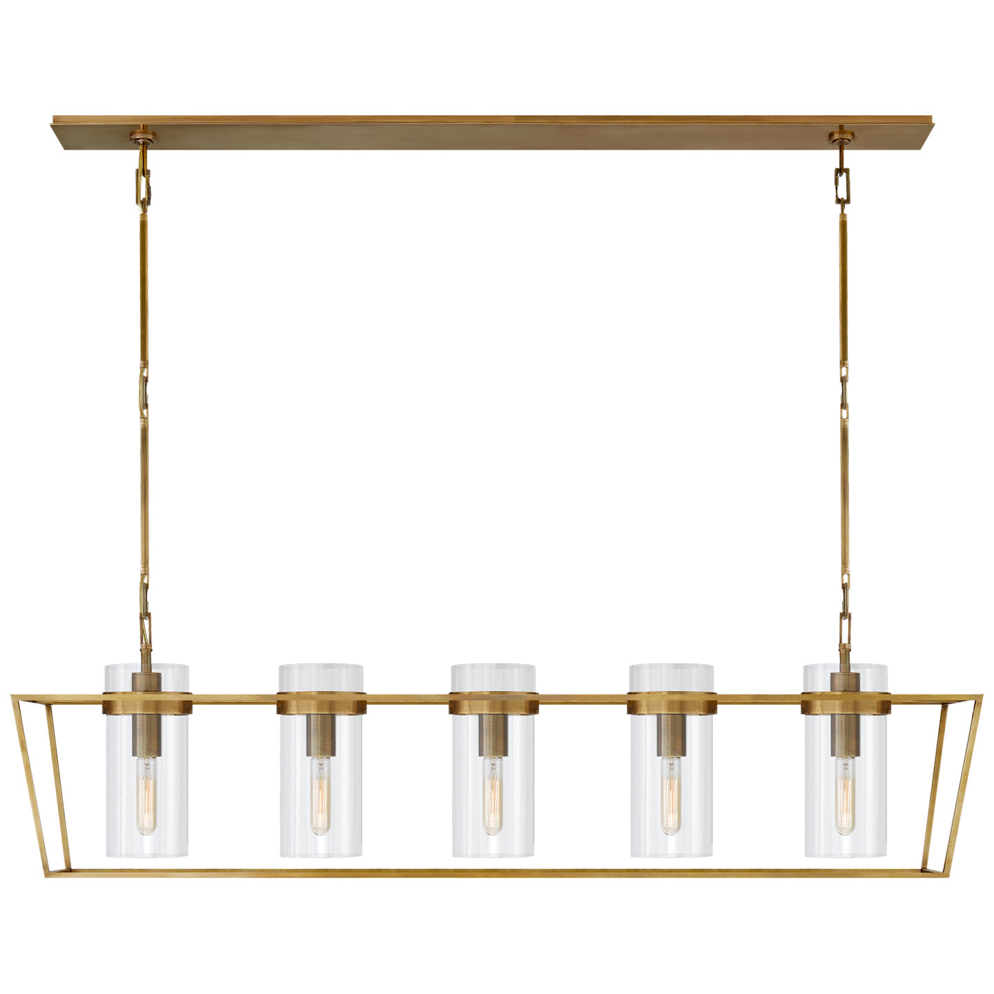 Visual Comfort Signature Ian K. Fowler Presidio Large Linear Lantern ...