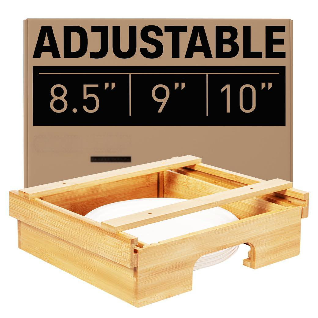 Latitude Run® Adjustable Paper Plate Dispenser Under Cabinet, Paper ...