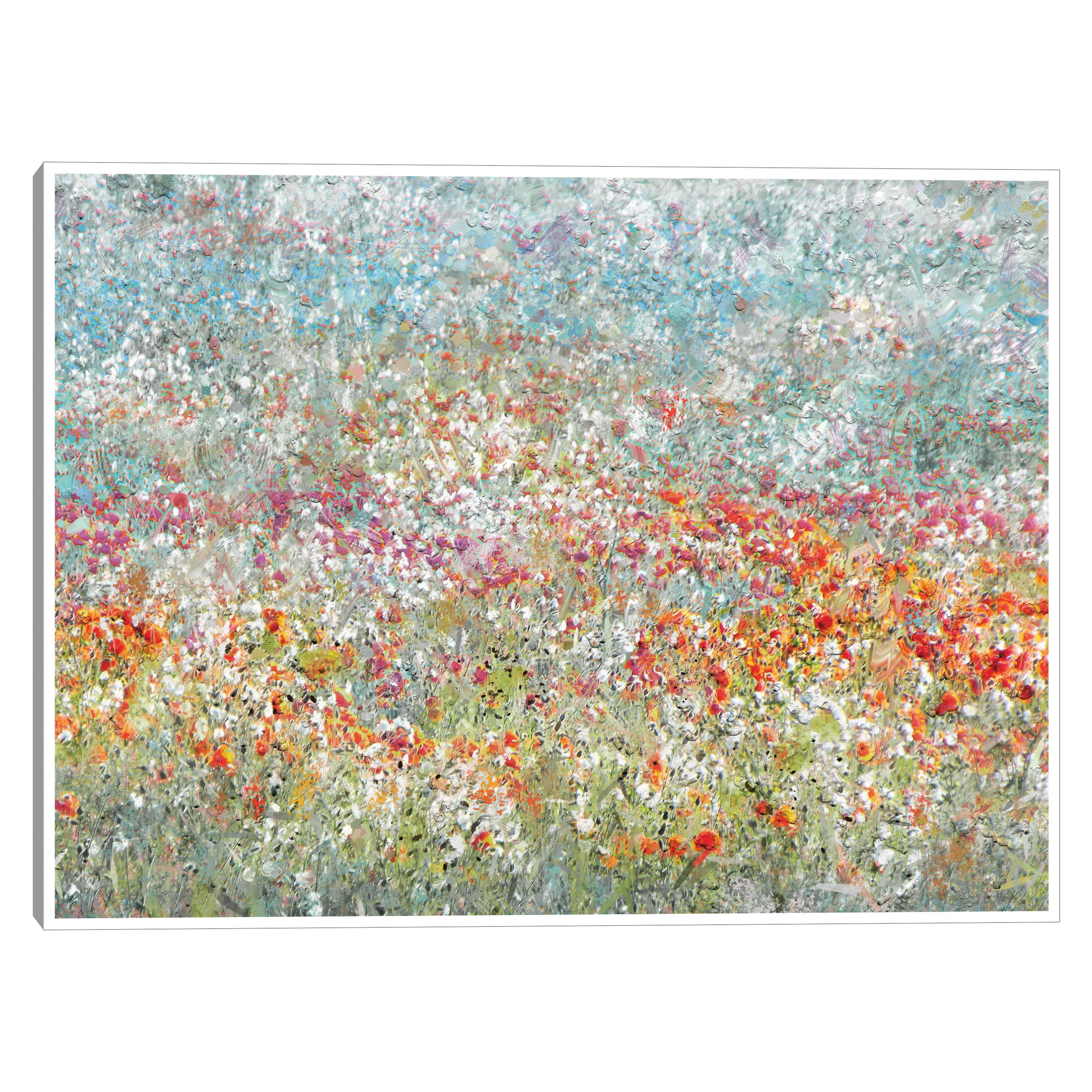 Winston Porter Flower Field by Studio Arts Canvas Art Print & Reviews ...