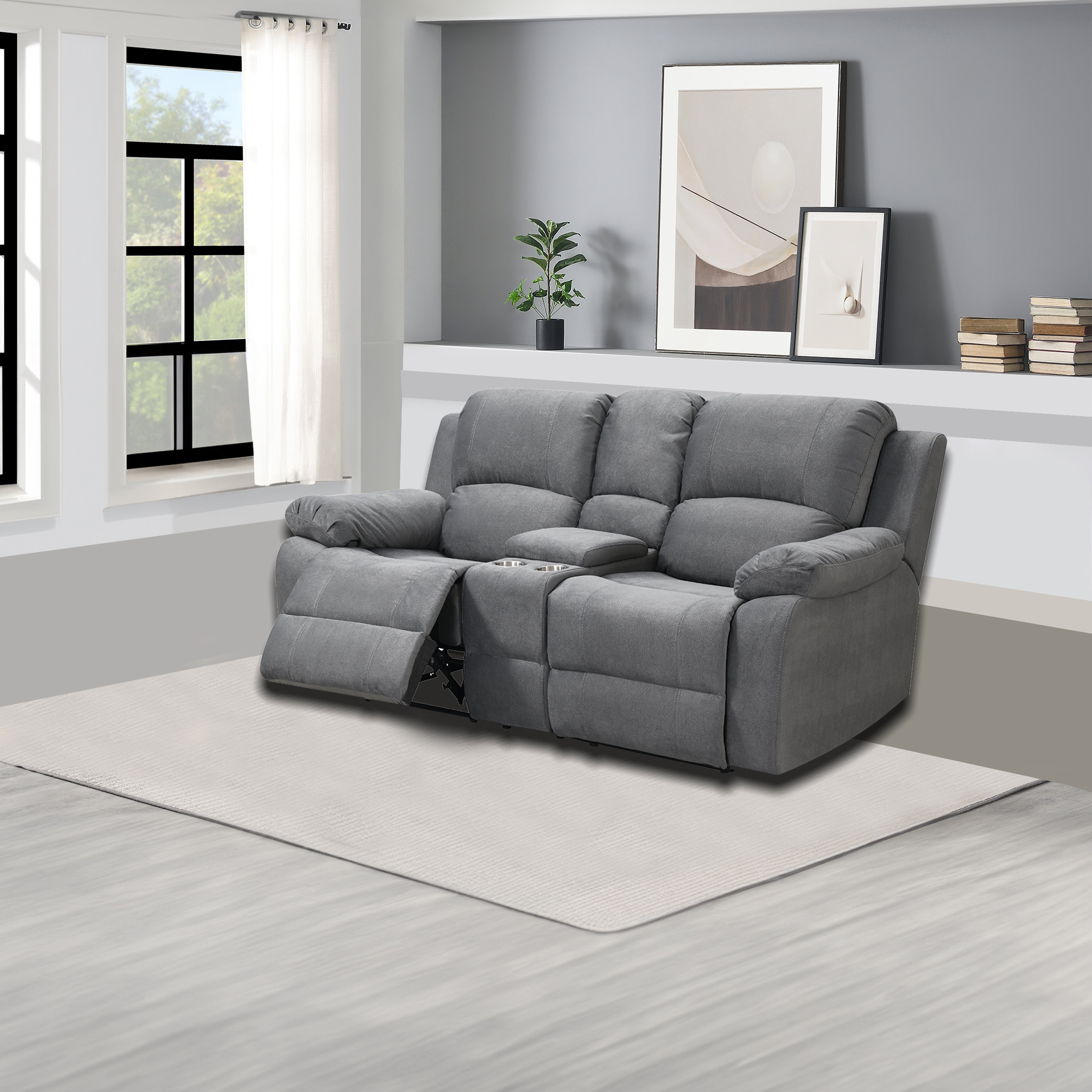 Latitude Run® Stashia 75.5" Upholstered Reclining Sofa | Wayfair