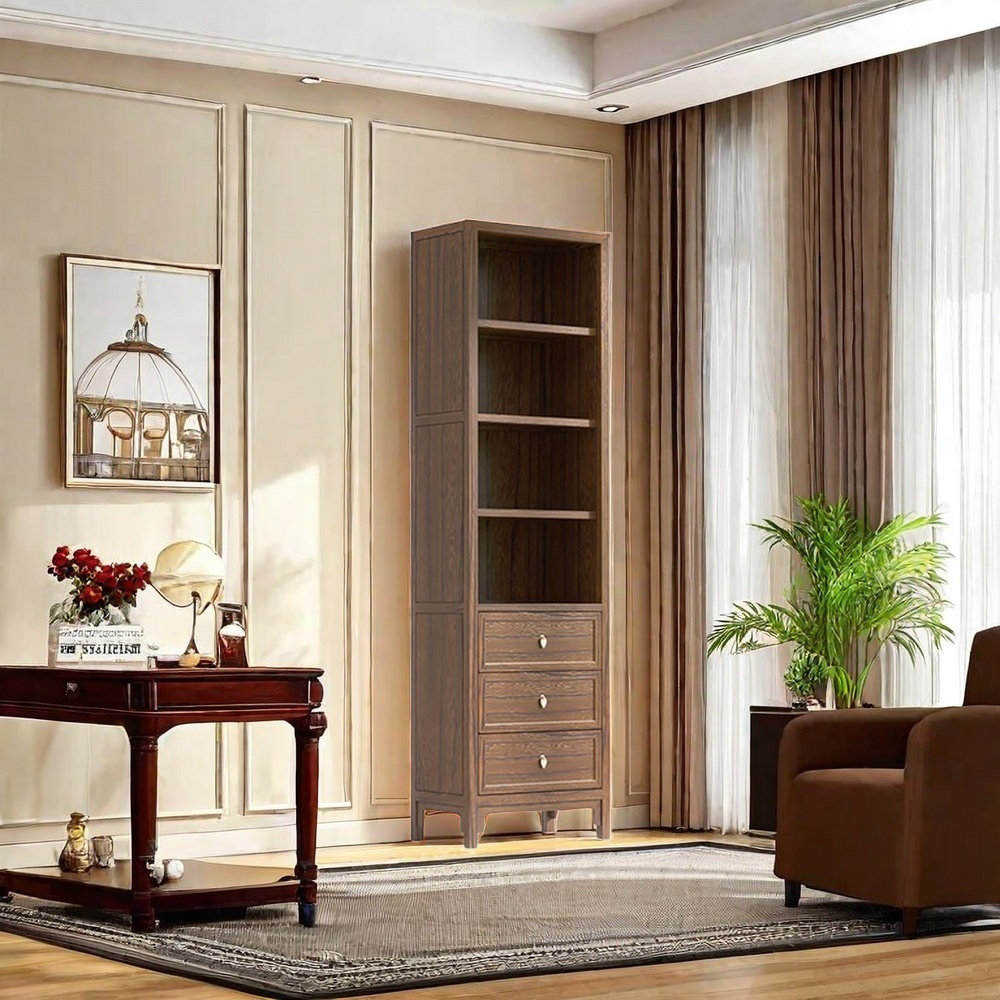 Parttlion New Chinese style solid wood bookcase file locker - Wayfair ...