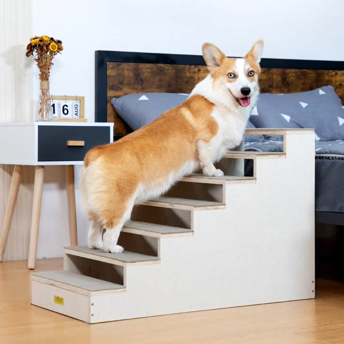 Tucker Murphy Pet™ Danka 7-Step Dog Stairs, Nonslip Bottom | Wayfair