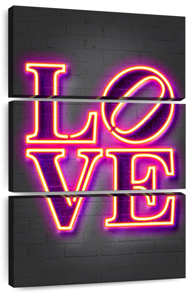 Trinx Kema Love In Neon Wall Sign | Wayfair