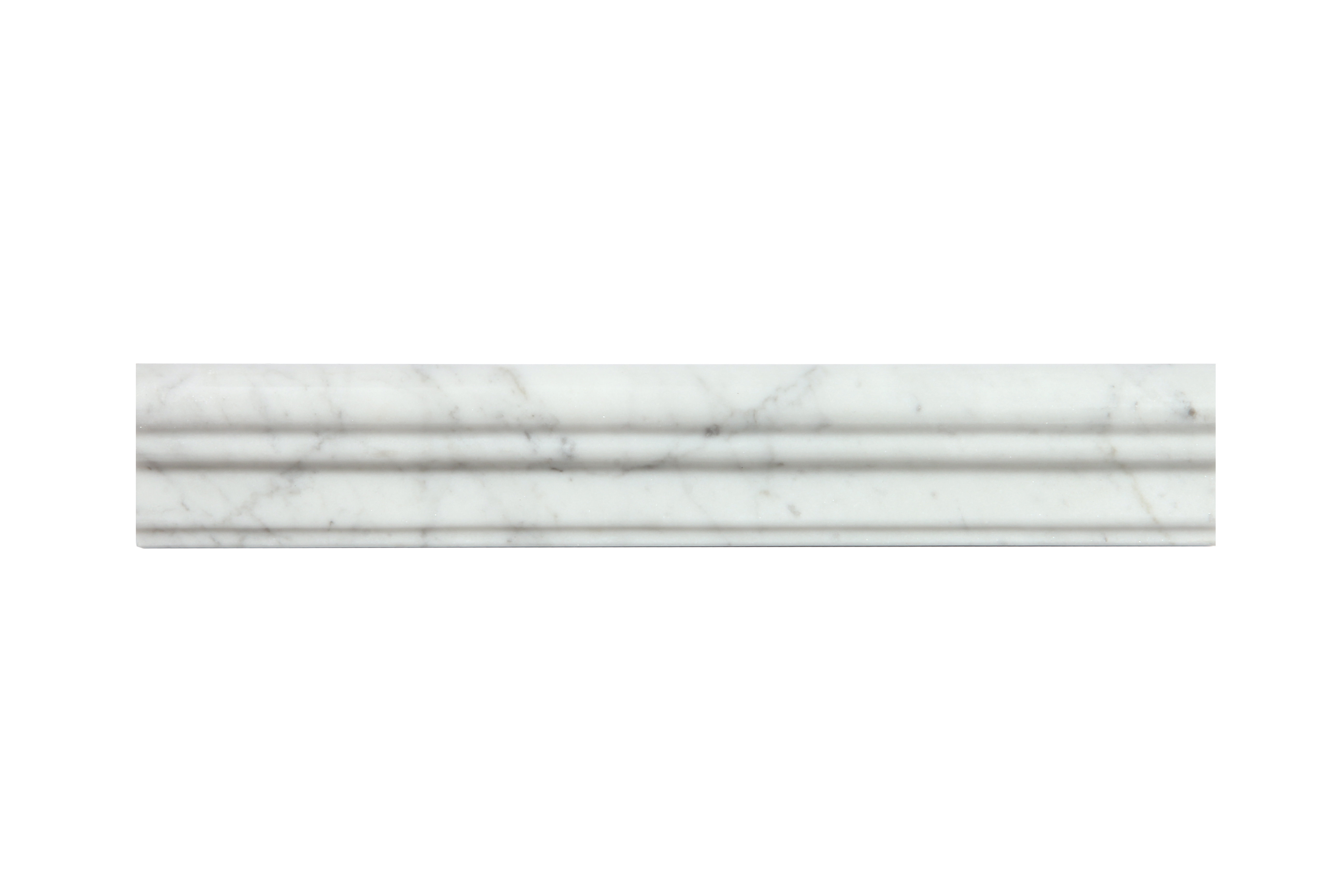 Seven Seas Collection Bianco Carrara 2" x 12" Marble Crown Moulding ...
