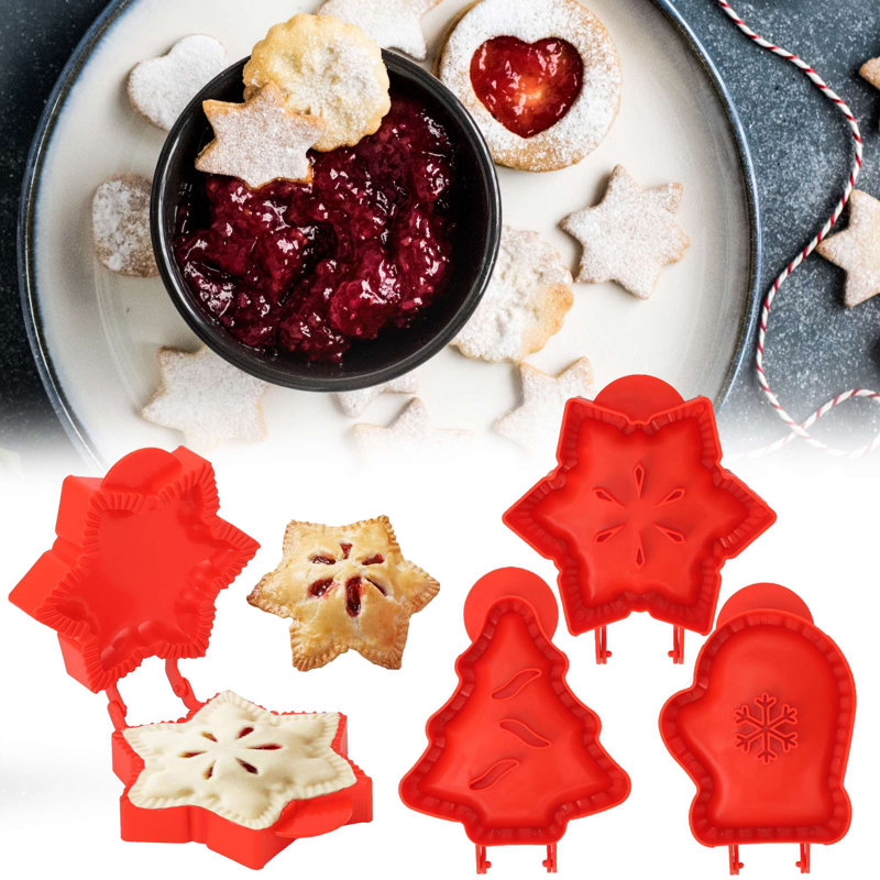 Gustave 3PCS Christmas Hand Pie Molds Dough Presser Mini Pocket Pie ...