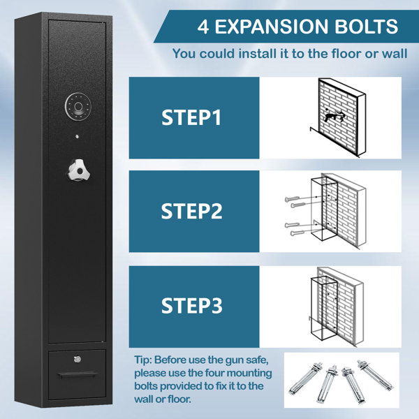 Kaer Gun Safes & Cabinets,Gun Safes for Home Rifle and Pistols,Rifle ...