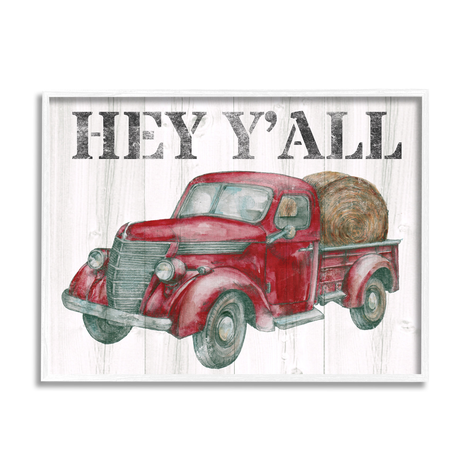 Stupell Industries Hey Y'all Country Truck Framed by Studio 731 rep ...