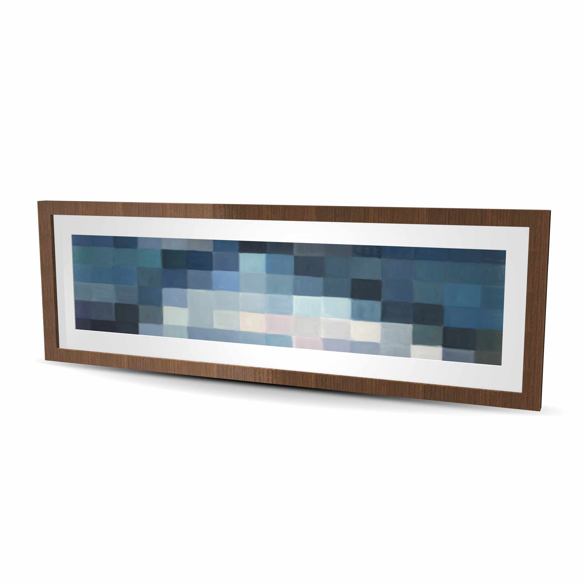 Lark Manor™ Pixelated Mountainous Landscape - Modern Framed Print Decor ...