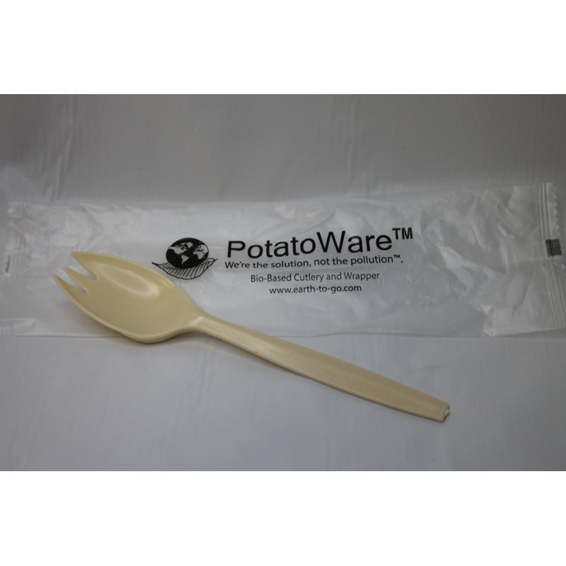 Earth-To-Go PotatoWare™ Individually Wrapped Spork | Wayfair