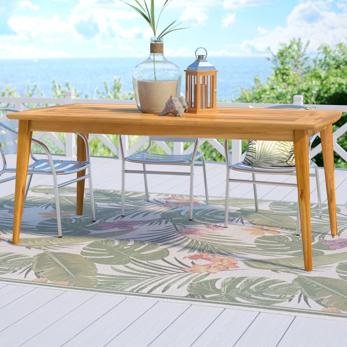 George Oliver Sulligent Wooden Dining Table & Reviews | Wayfair