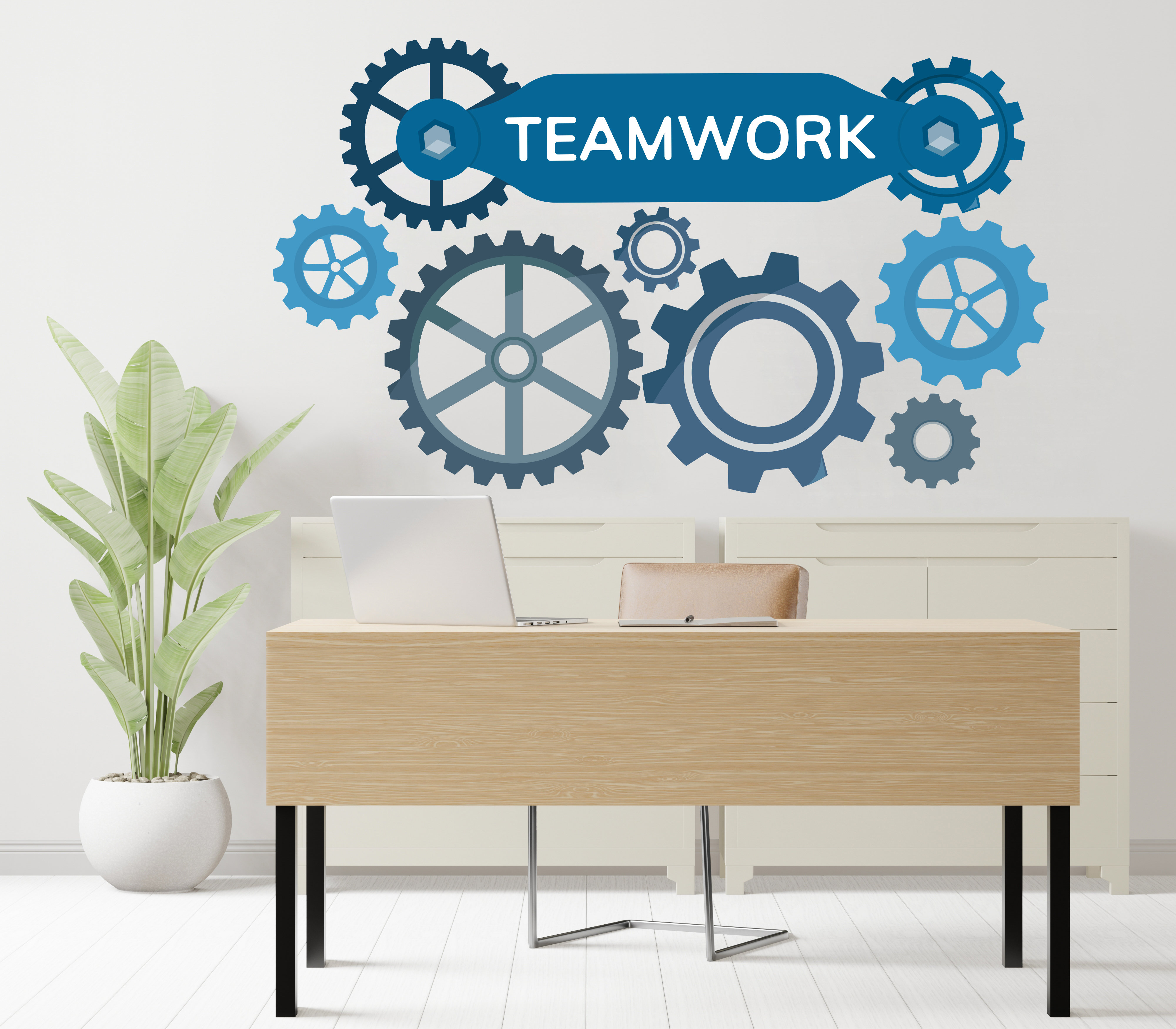 17 Stories Teamwork Office Wall Decal Idea Teamwork Business Worker ...