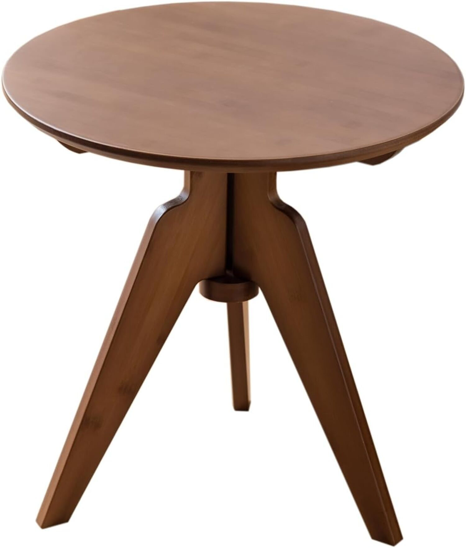 George Oliver Bamboo Round Small Side Table, Doubles As Coffee/Decor ...