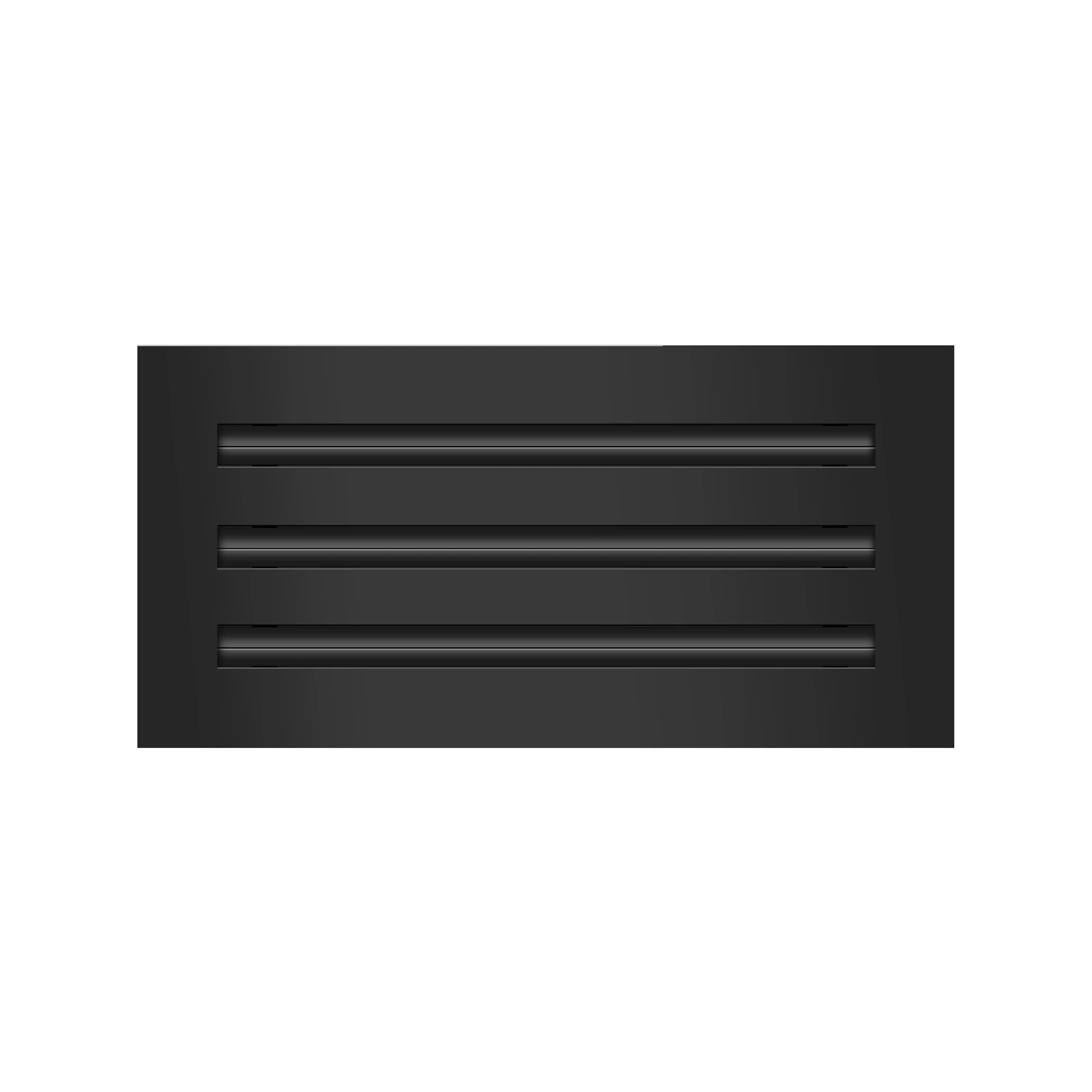Texas Buildmart BUILDMART - 14x6 Black Modern AC Vent Cover - Standard ...
