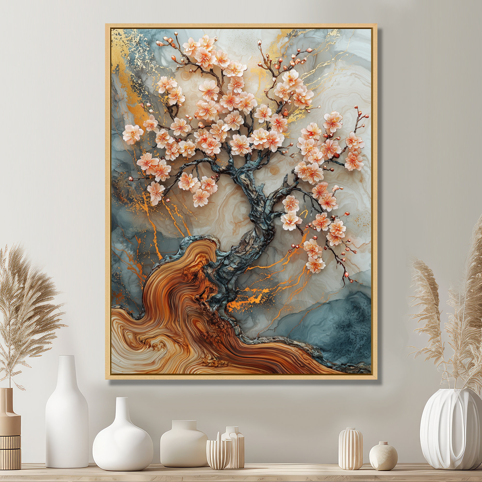 House of Hampton® Golden Cherry Blossom Tree Garden Of Ephemeral Bea ...