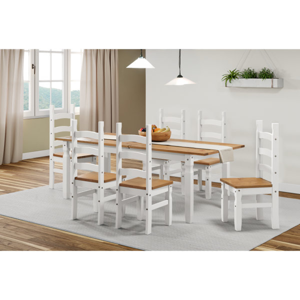 Lark Manor Chidester 6 - Person Solid Wood Dining Set | Wayfair.co.uk