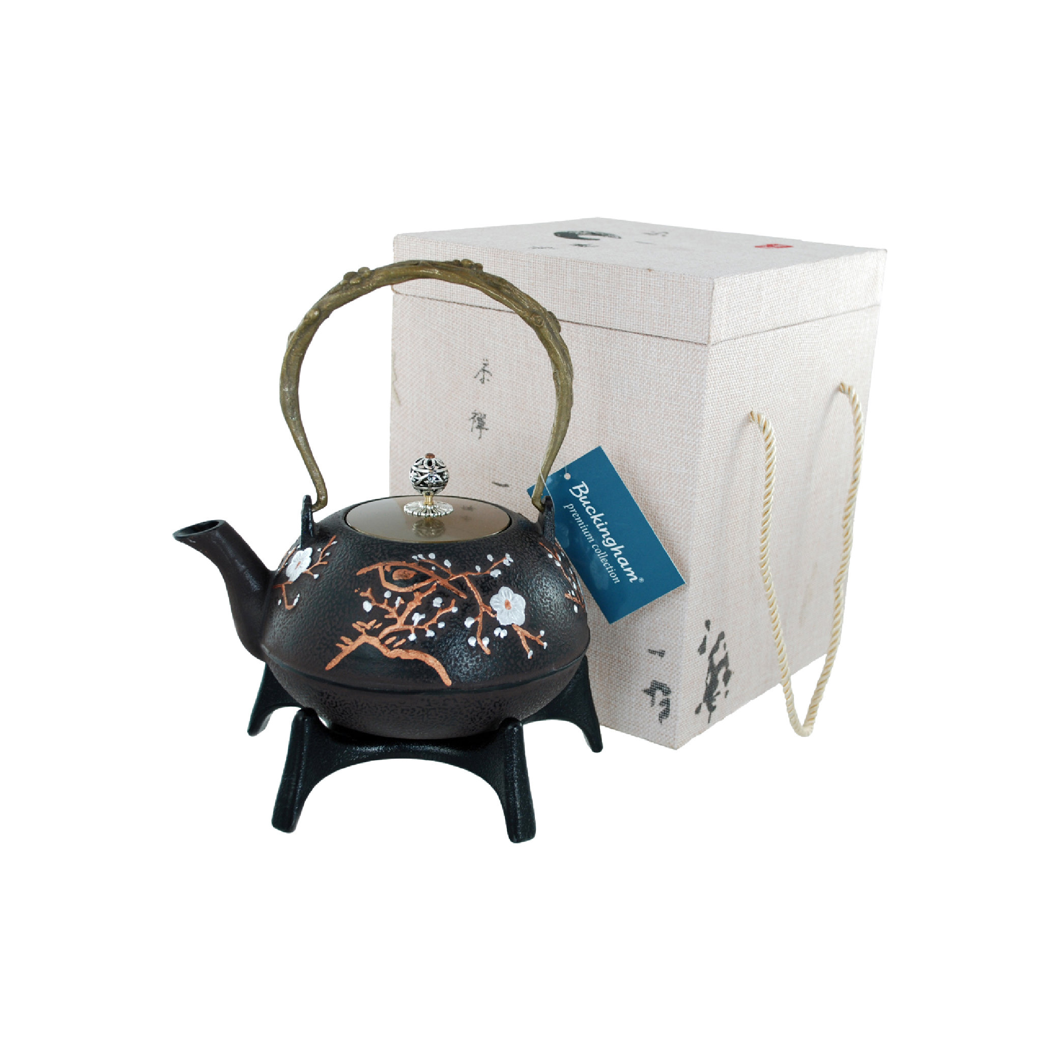 Buckingham Cast Iron Japanese Teapot Star Trivet Gift Box | Wayfair.co.uk