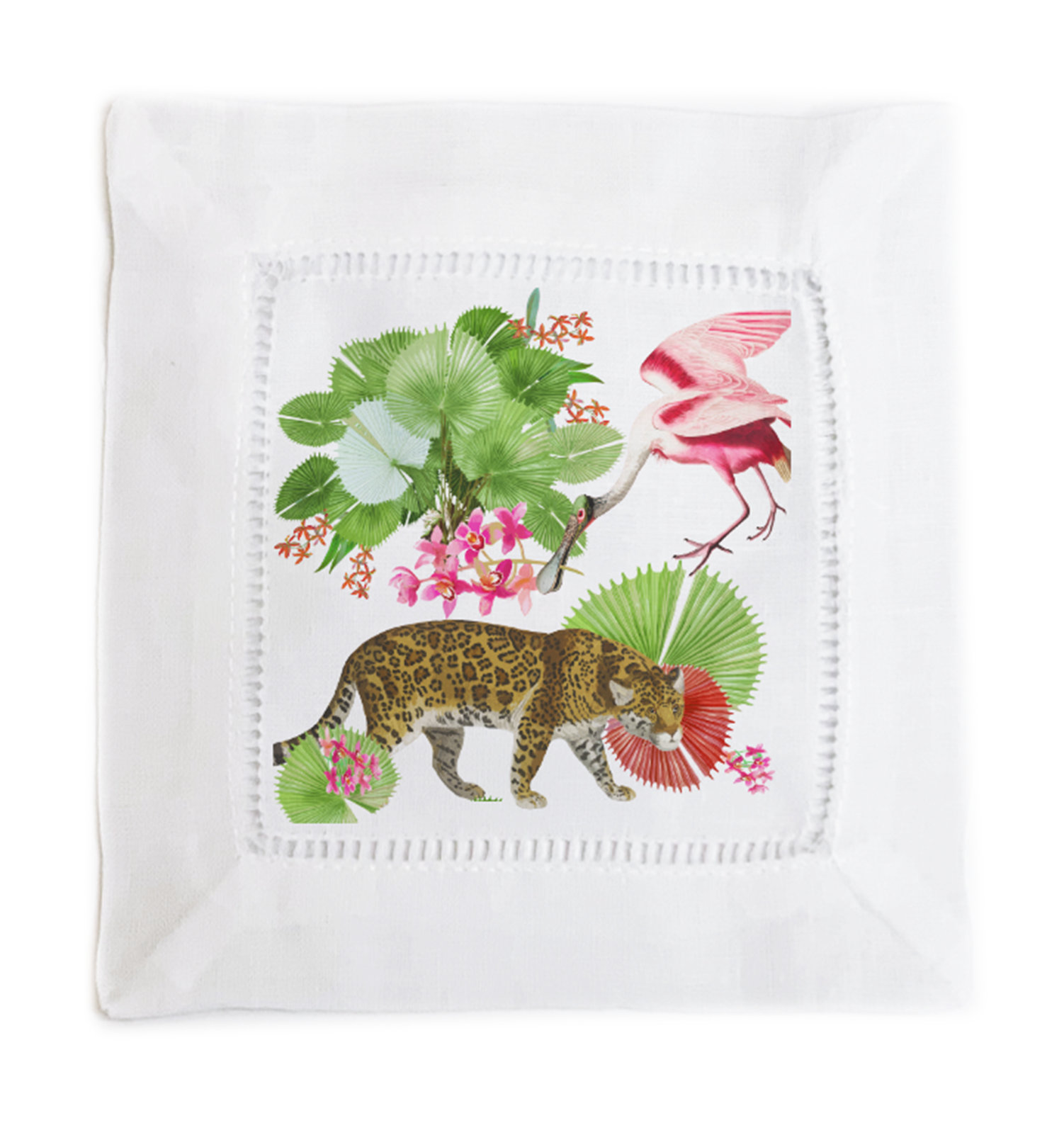 Nicolette Mayer Leopard Walk Colorful Multi Cotton Sateen Cocktail ...