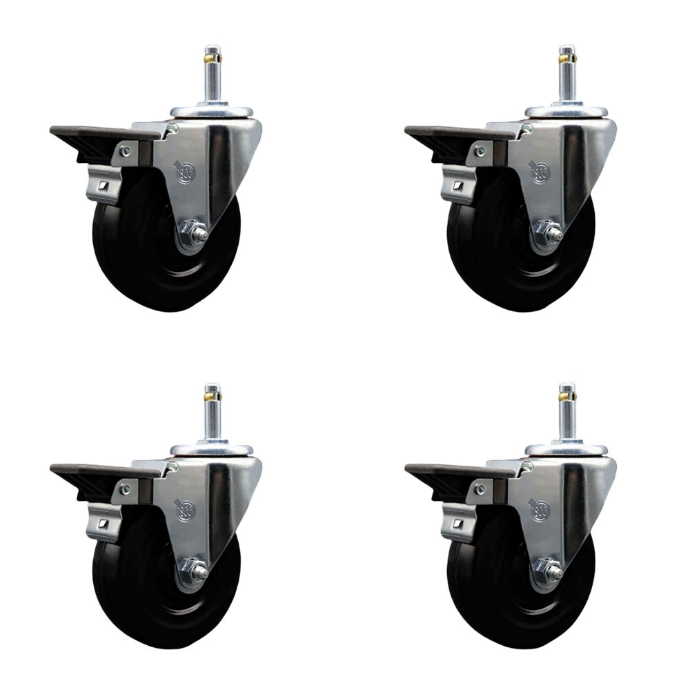 Service Caster Hard Swivel Grip Ring Stem Caster | Wayfair