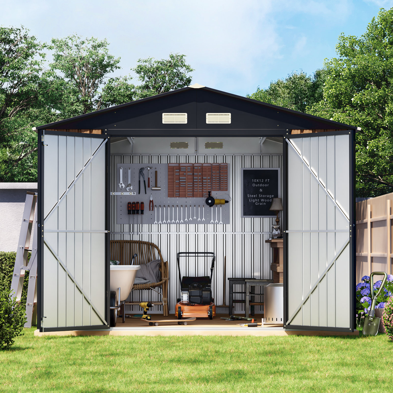 outvue 10 X 12 Ft Sheds & Outdoor Storage,Tool Shed With Sloping Roof ...