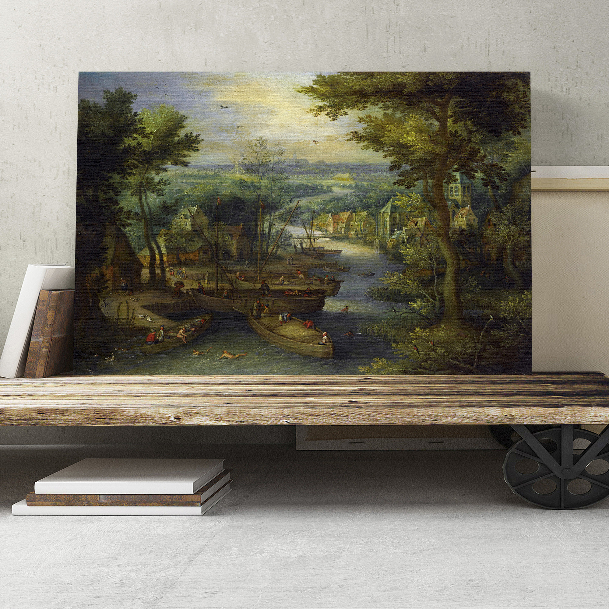 East Urban Home 'River Landscape' by Pieter Bruegel the Elder Painting ...