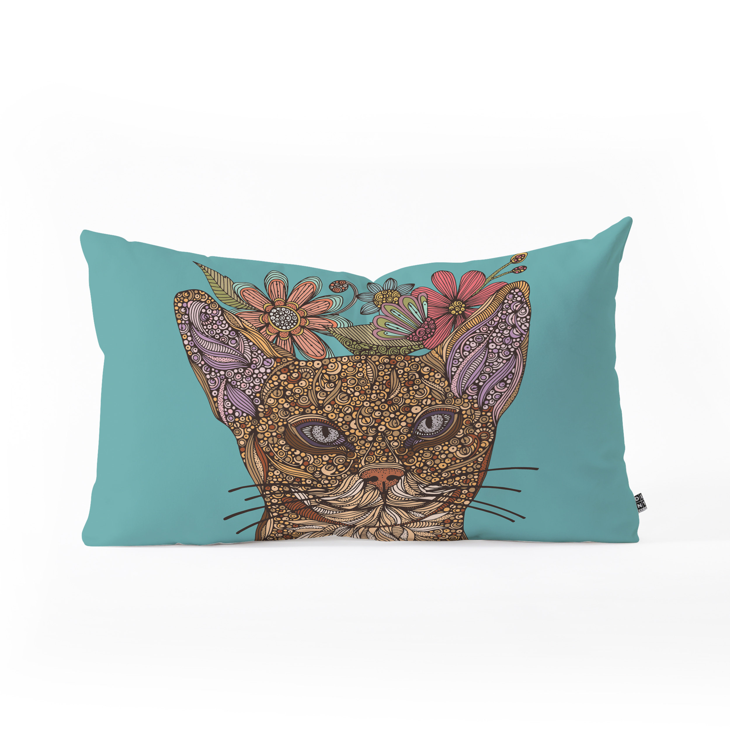 Deny Designs Valentina Ramos Sammy the Cat Oblong Lumbar Pillow | Wayfair