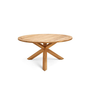 Winston All-Natural Teak Outdoor 60" Round Dining Table | Wayfair