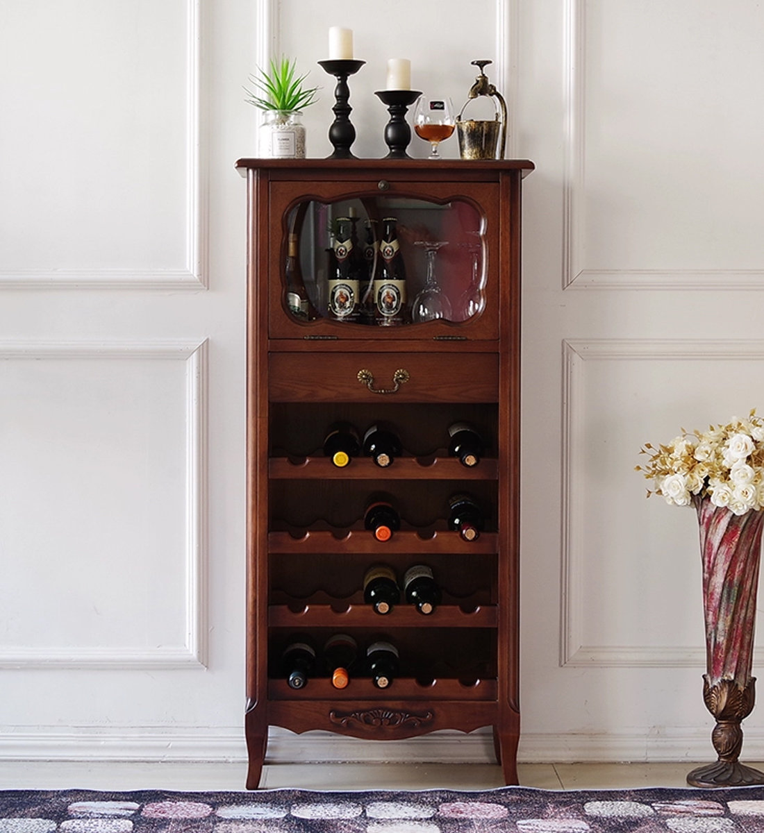 Darby Home Co 23.62" Brown Rectangular Solid Wood Bars & Bar Sets | Wayfair