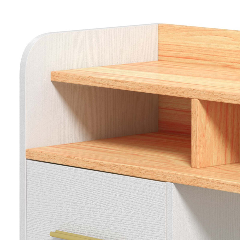 Wade Logan® Asharra 35'' W File Cabinet with Power Outlets, 2-Drawer ...