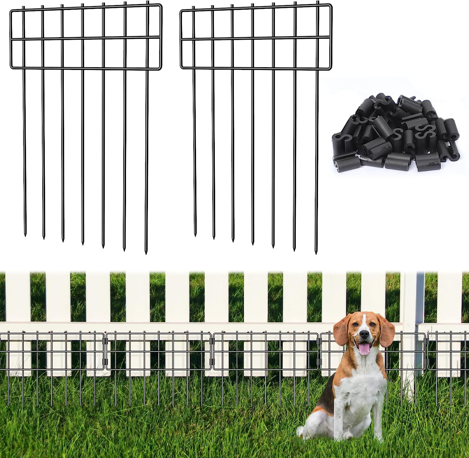 BTY 2 ft. H x 2 ft. W Metal Fencing | Wayfair