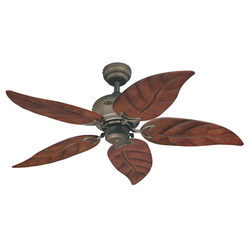 Westinghouse Lighting 48" Oasis 5 - Blade Outdoor Leaf Blade Ceiling ...
