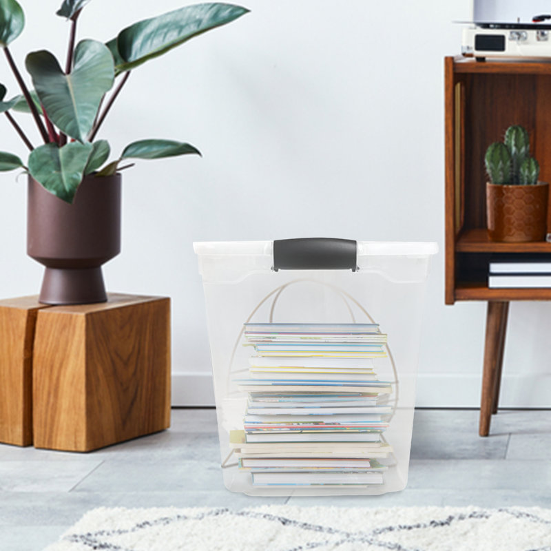 Homz Multipurpose Stackable Storage Bin with Latching Lids & Reviews ...