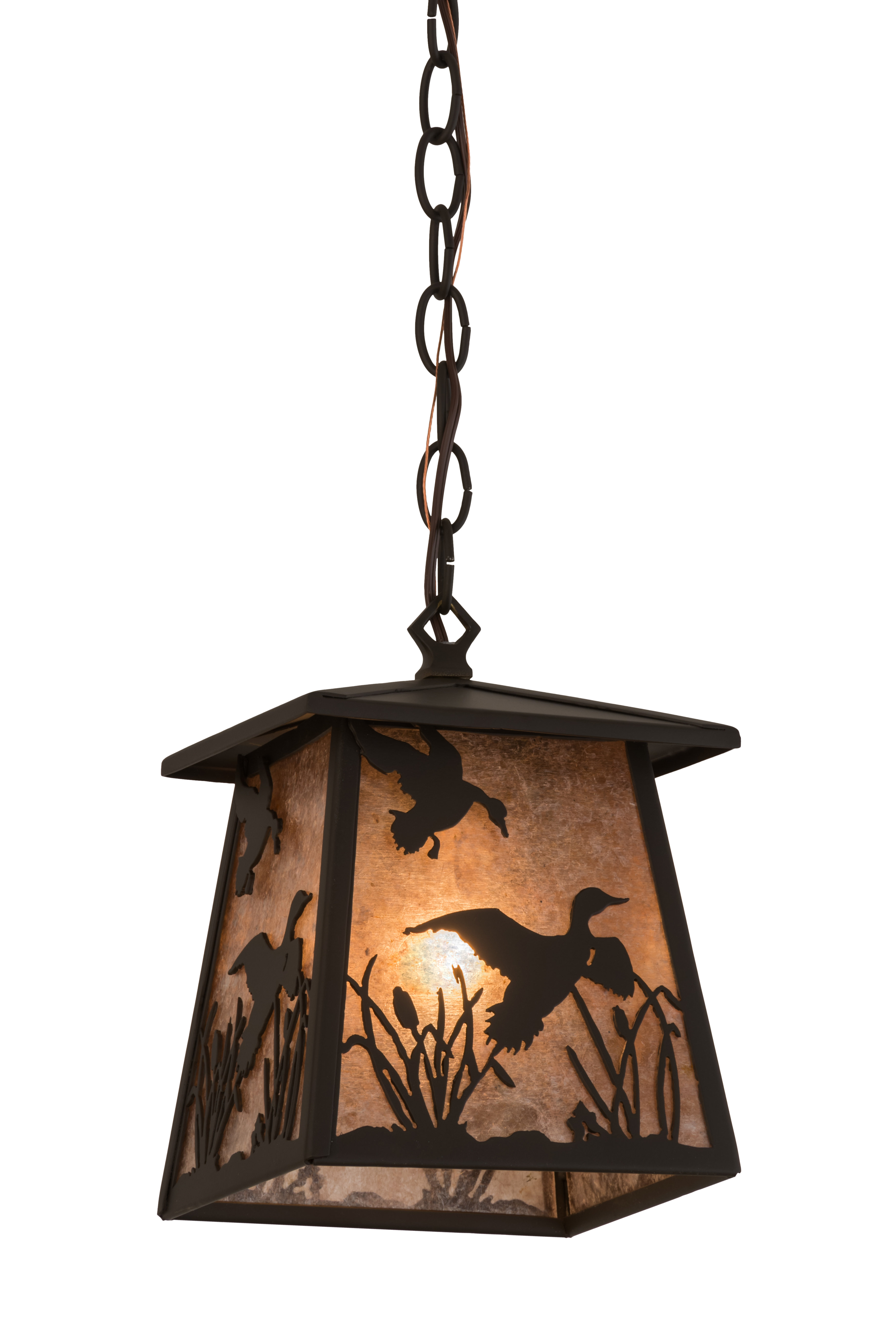 Meyda Lighting Ducks in Flight 1 - Light Lantern Geometric Pendant ...
