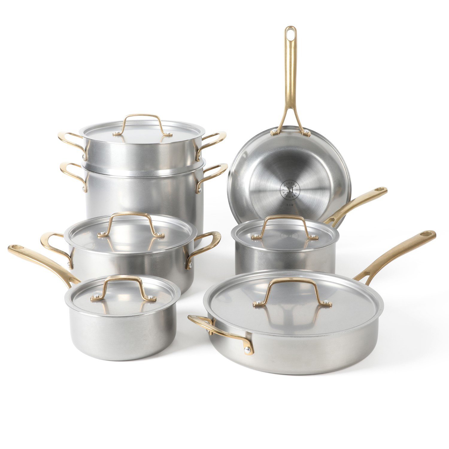 Martha Stewart 12 Pieces Stainless Steel (18/8) Cookware Set & Reviews ...