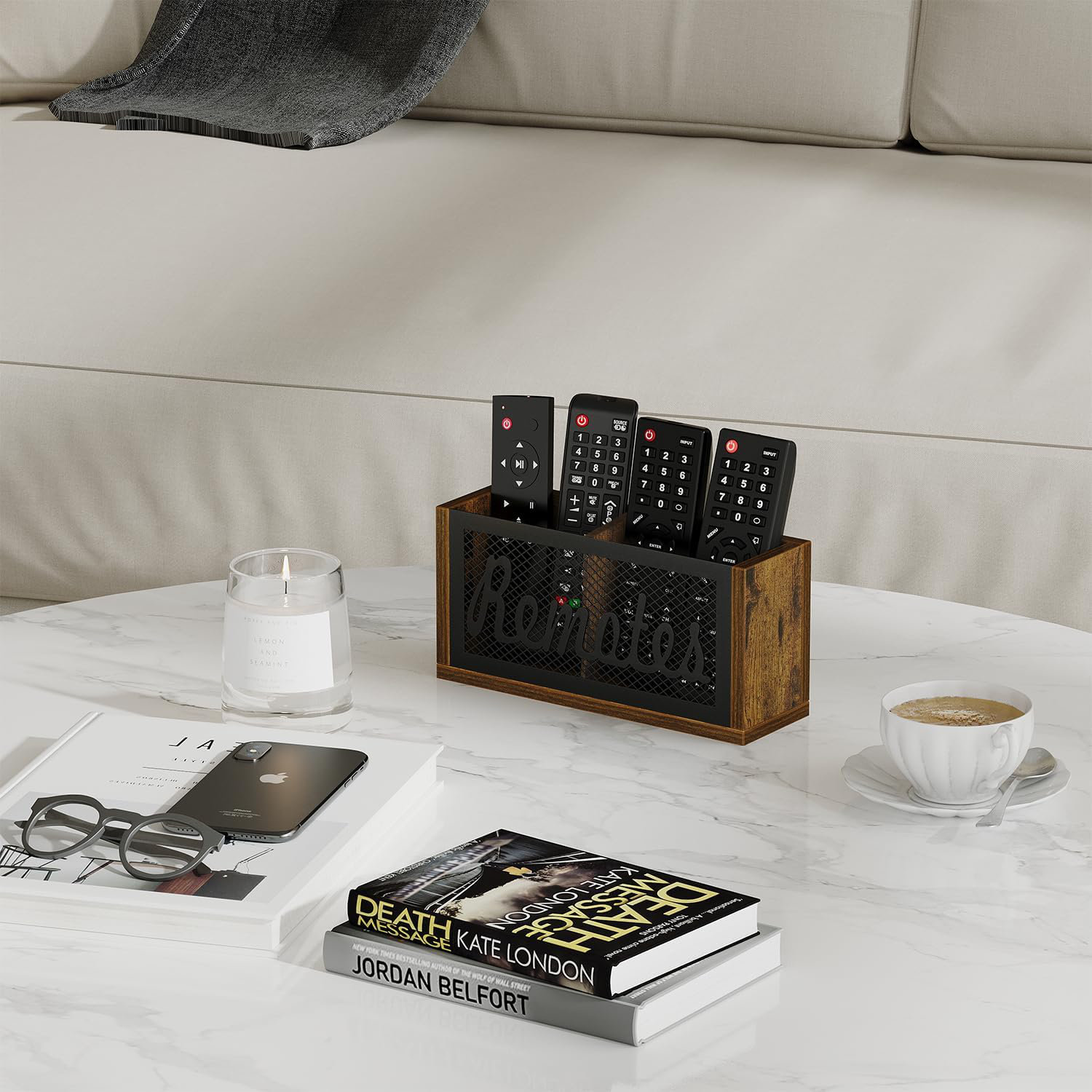 TIFONE Multi-Purpose Remote Control Holder - Wall Mount & Tabletop ...